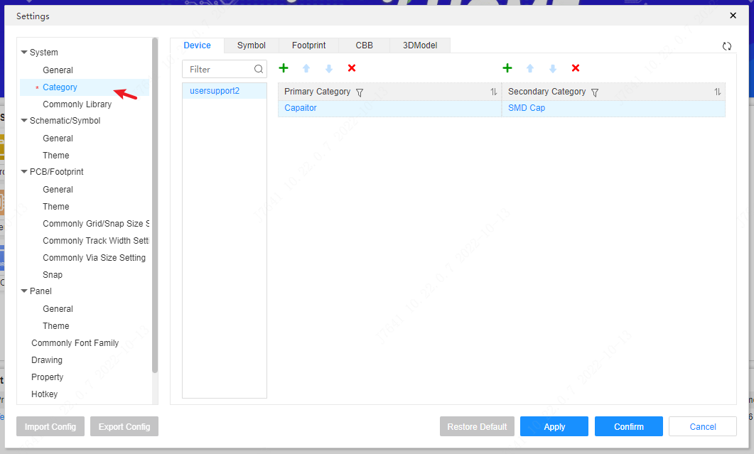Personal Settings | EasyEDA Pro User Guide
