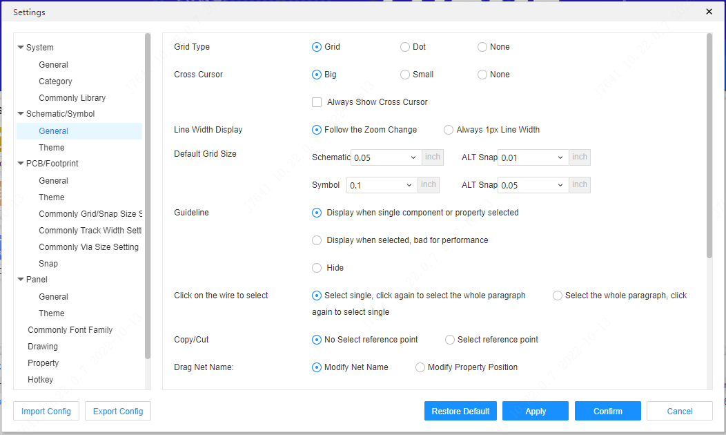 Personal Settings | EasyEDA Pro User Guide